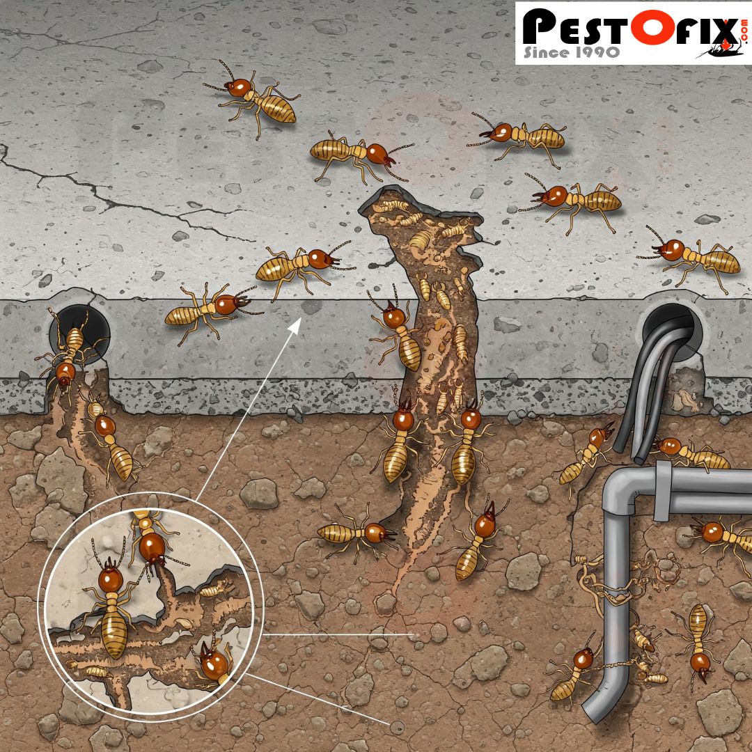 How Do Termites Survive Inside Concrete Walls and Foundations? | Pestofix